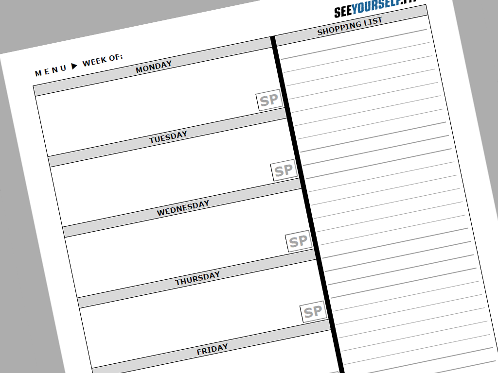 Download Your Weekly Meal Planner! – SeeYourself.Fit